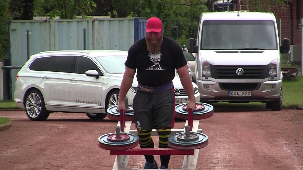 Skånes starkaste man 2015, Frame carry 350kg - YouTube