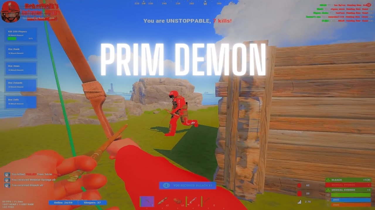 Prim Demon🏹(Rust pvp Montage) - YouTube