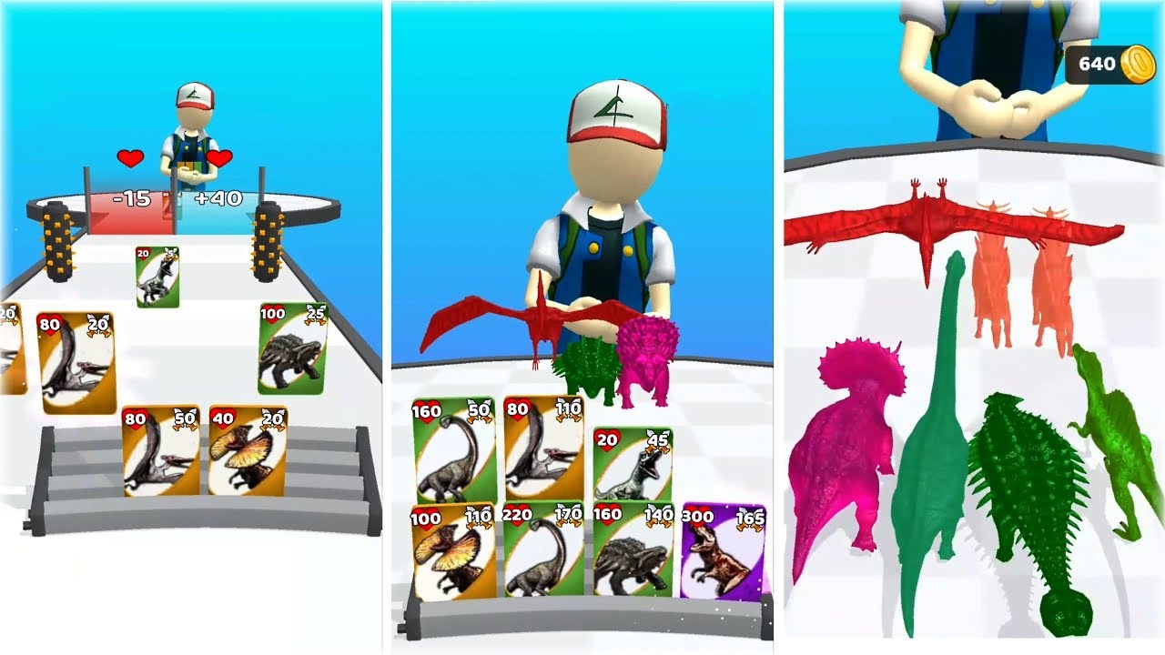 MAX LEVEL in Dino Card Master Game! - YouTube