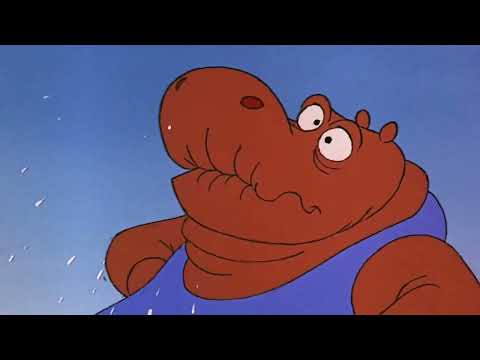 Bedknobs and Broomsticks Hippo Belly Bump (Super-Slow-Motion)