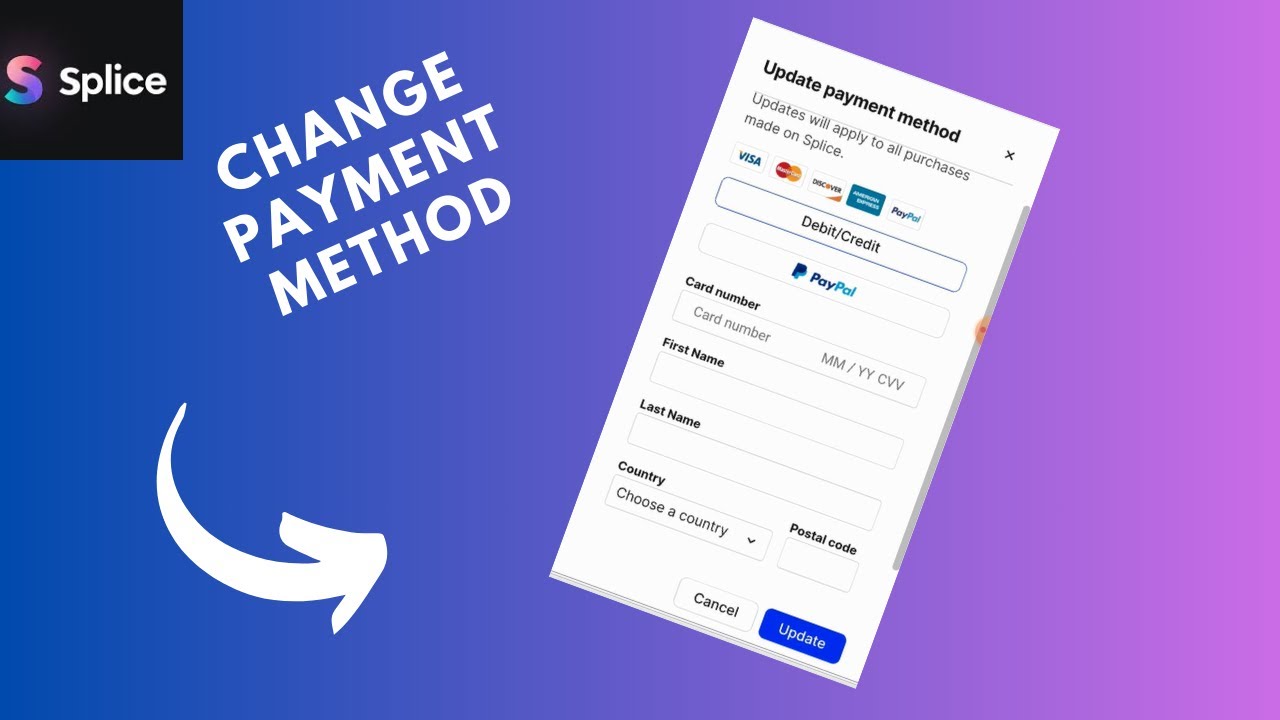 how to change splice payment method - YouTube
