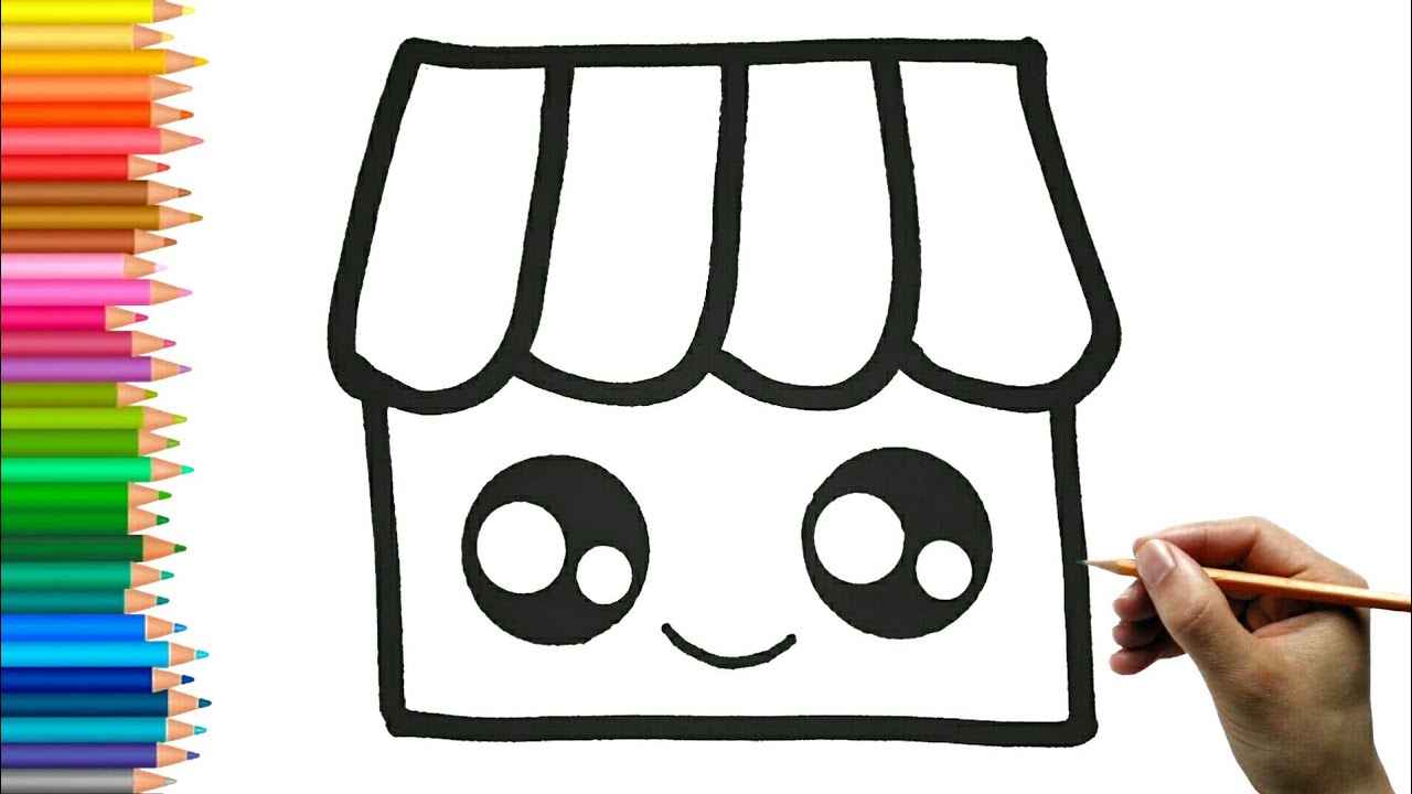 How to Draw a sweet home 🏠 very easy - YouTube