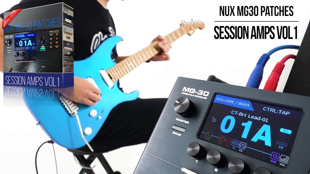 Session Amps vol1 Amp Pack for NUX MG-30 | Playthrough (9 High Quality ...