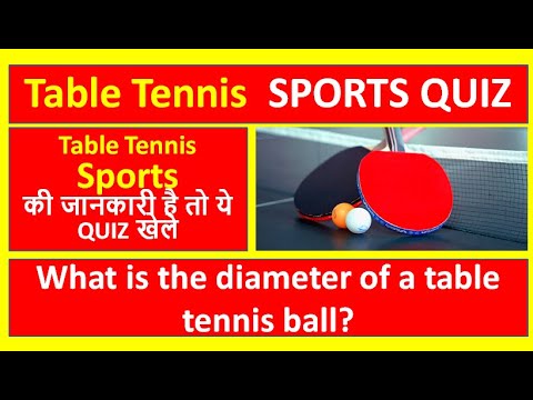 Table Tennis Sports Quiz: 15 Sec to answer II उत्तर देने के लिए 15 ...