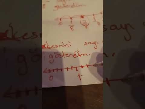 Basit kesir ve tam sayılı kesirlerin sayı doğrusu üzerinde gösterimi