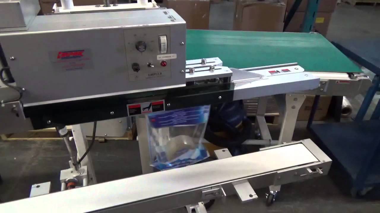 Emplex Model 55BV5C2 Bag Sealer Sealing Bags - YouTube