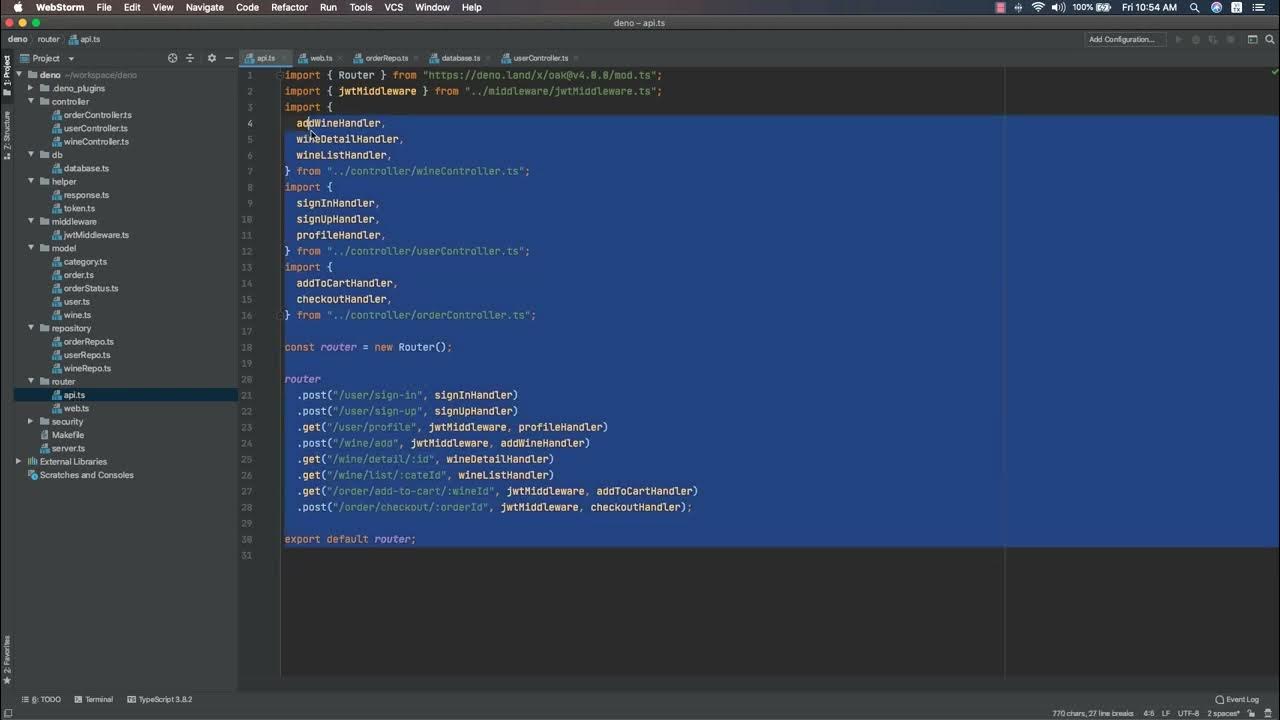 Học RESTful API với Deno: Bài 3 - Cấu trúc dự án - YouTube