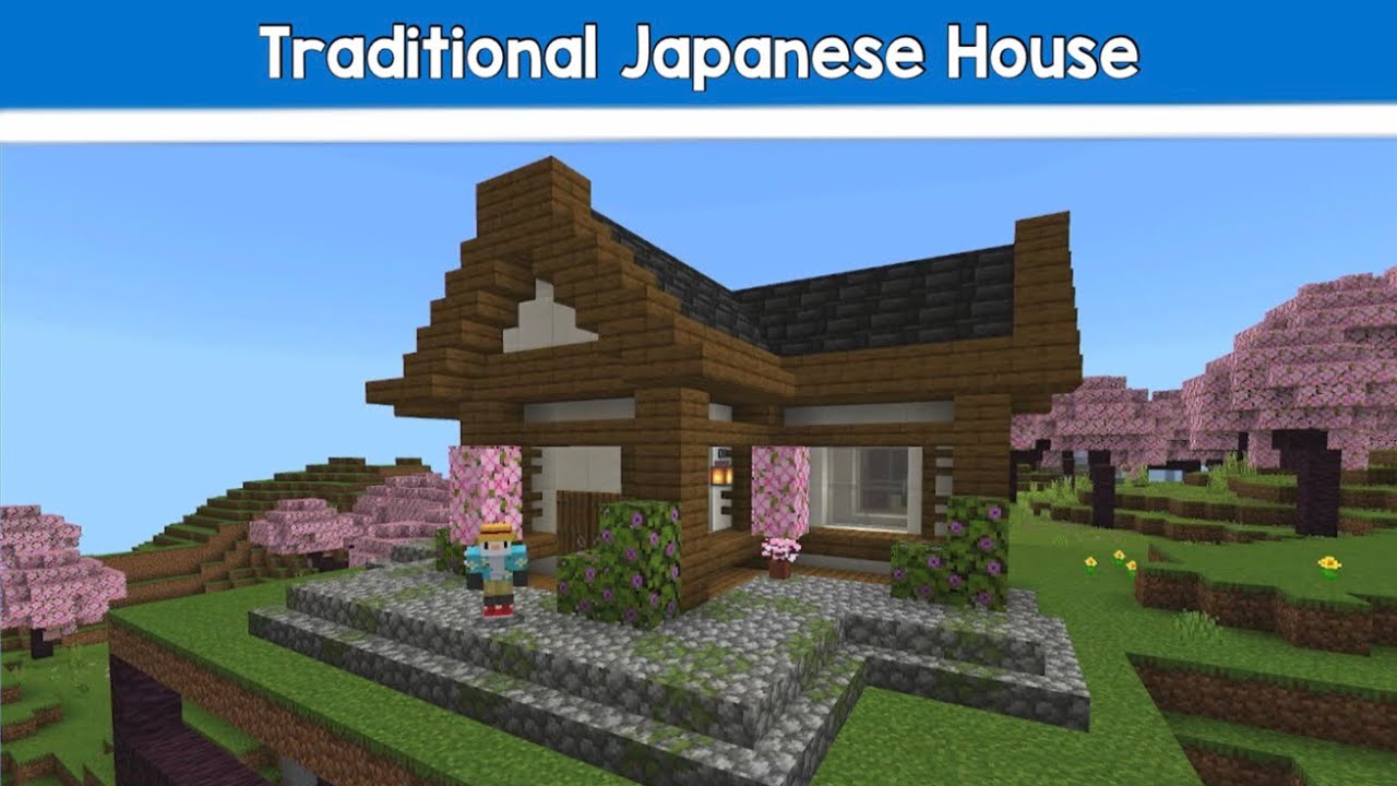 Traditional Japanese House | Simple Minecraft Build Tutorial - YouTube
