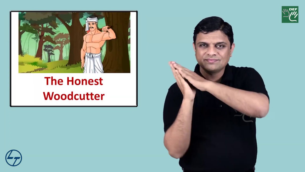 The Honest Woodcutter (Indian Sign Language) - YouTube