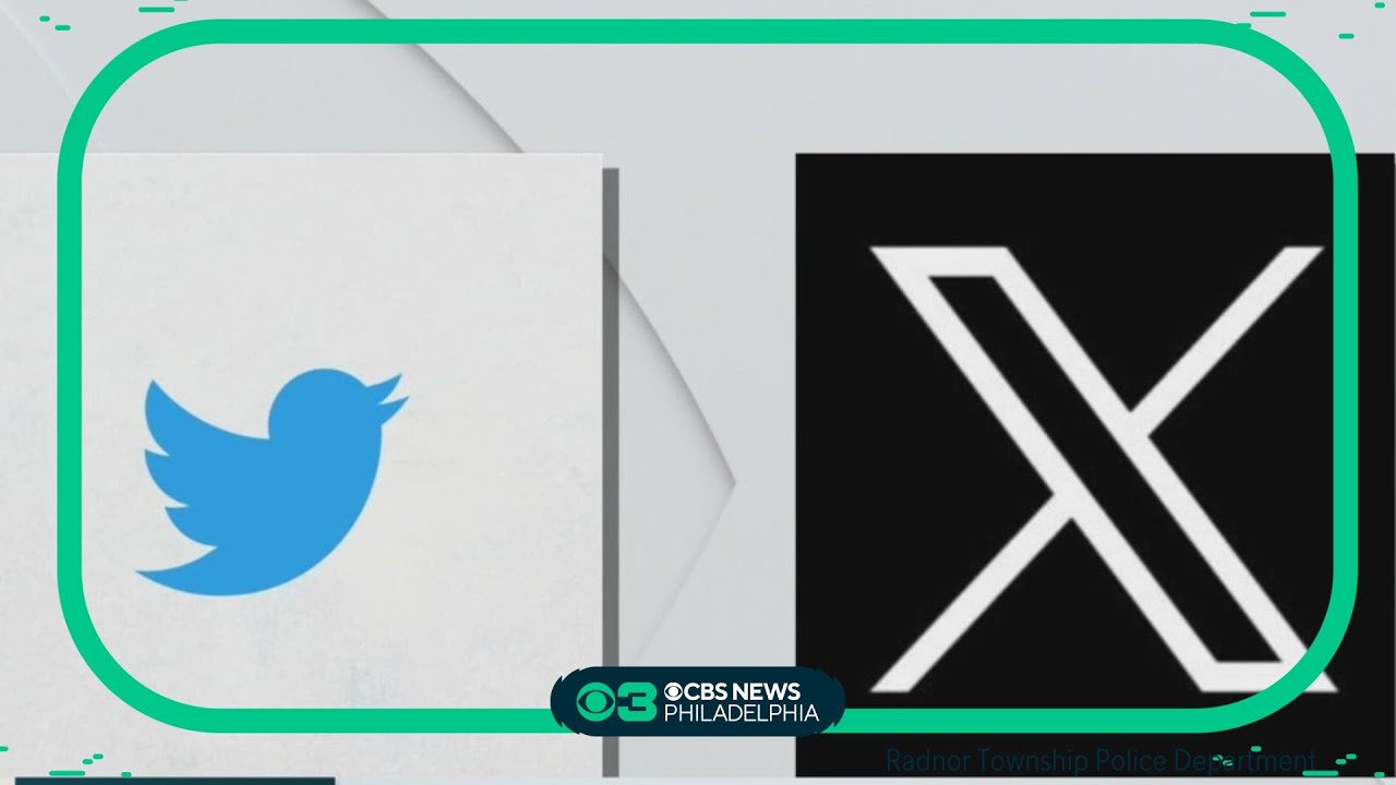 Twitter logo changes from bird to "X" - YouTube