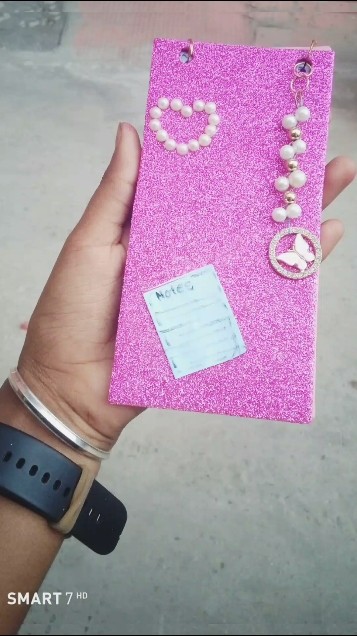 DIY daily target diary with glitter paper #song #love 👍🫀 - YouTube