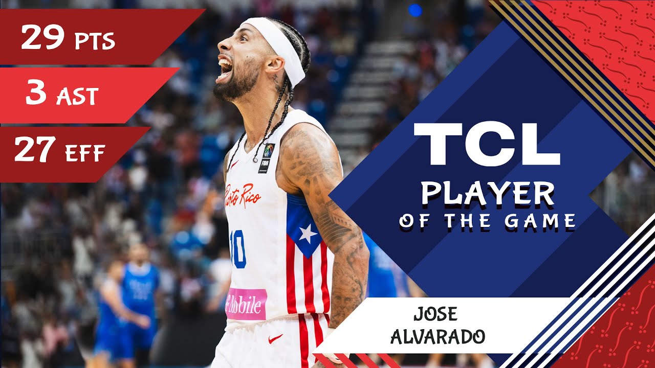 Jose Alvarado (29 PTS) | TCL Player Of The Game | PUR vs ITA | FIBA OQT ...