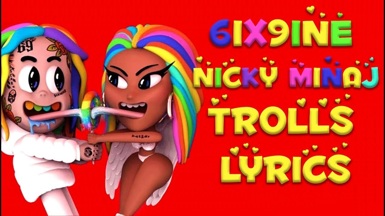 6ixnine Trollz Ft Nicki Minaj Official Lyrics Video Youtube