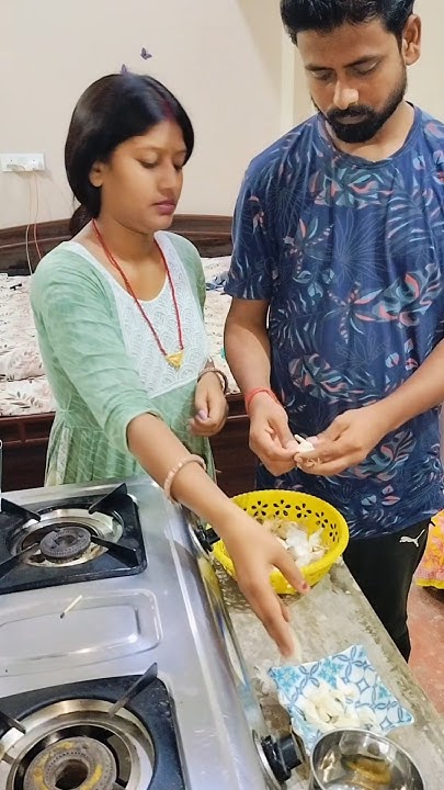 First Time लहसुन की सब्जी खाया 😋😋#ytshorts #minivlog #vlog #motivation #viral #shorts # ...