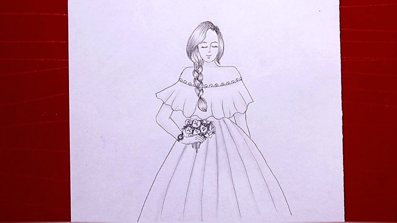 Easy Way To Draw A Girl For Beginners Pencil Sketch Youtube