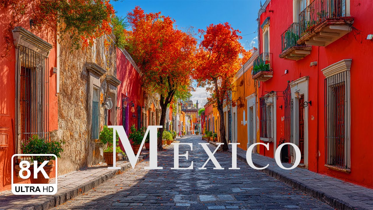 Autumn's Embrace in Mexico | Peaceful Piano & 4K Scenery for Sleep ...