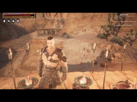 Conan Exiles Ps4 - A Beginner Base and the Shrine of Mitra - YouTube
