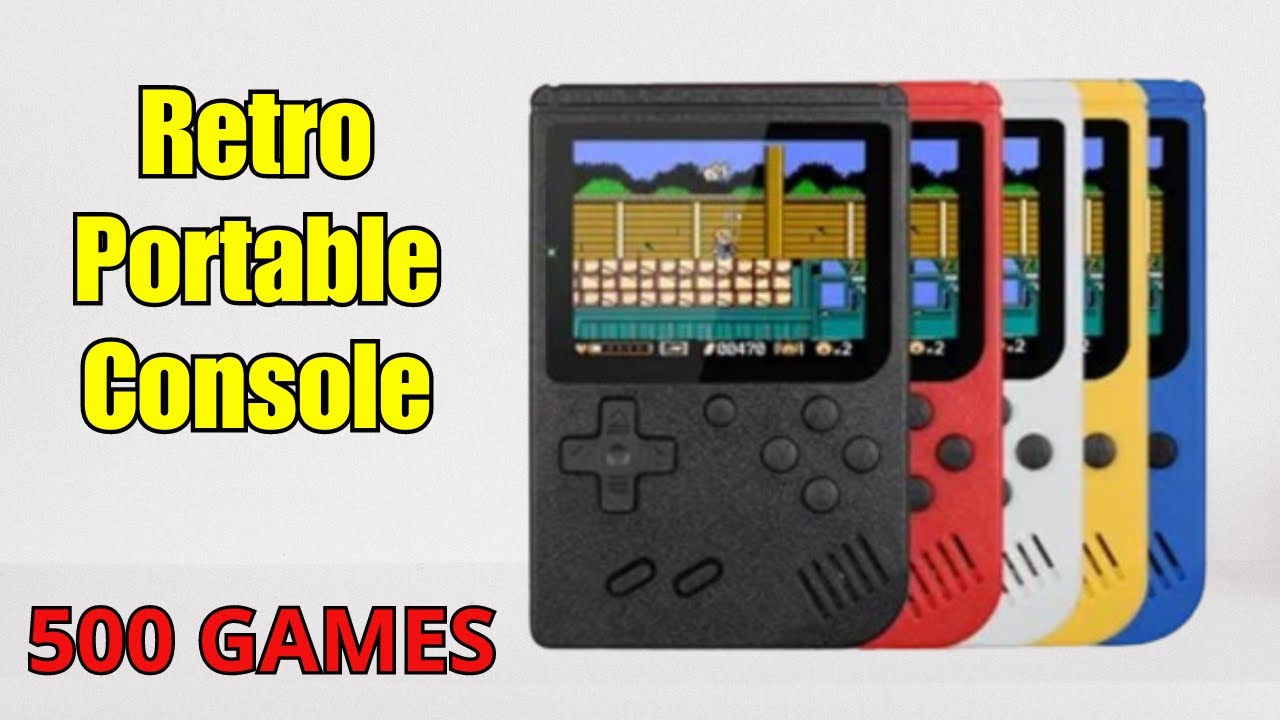 Unboxing Mini Game Console: 500 Built-in Games, Retro Handheld Console ...