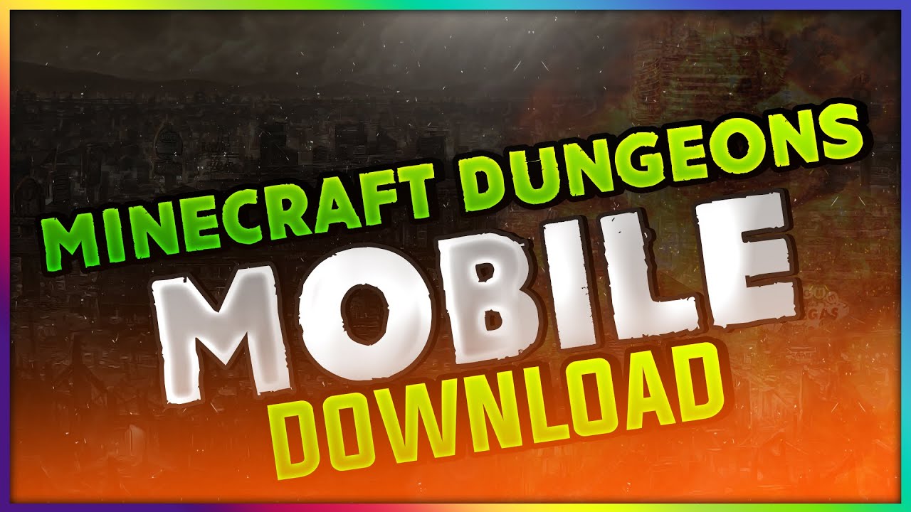 😀 Minecraft Dungeons Mobile Download ! How To Install Minecraft ...