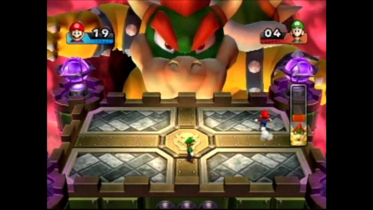 Mario Party 9: Boss Battle Minigame - Bowser's Block Battle + Staff ...