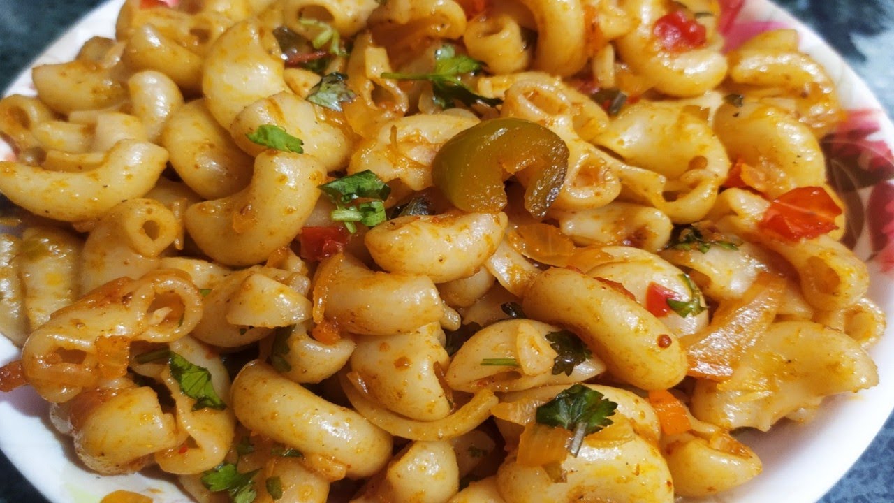 Indian Style Macaroni Pasta Recipe। Masala Macaroni। Macaroni Recipe ...