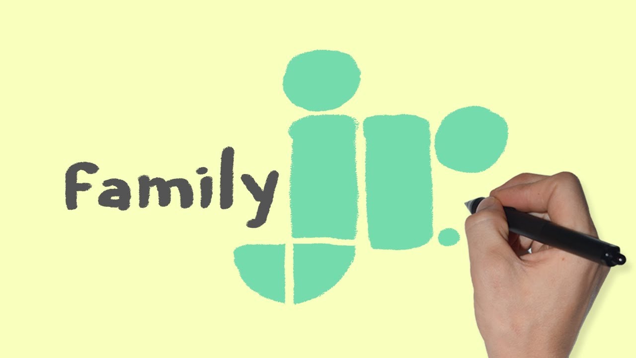 Family JR Bumper Logo Id Drawing (How to Draw the Family Jr Logo) - YouTube