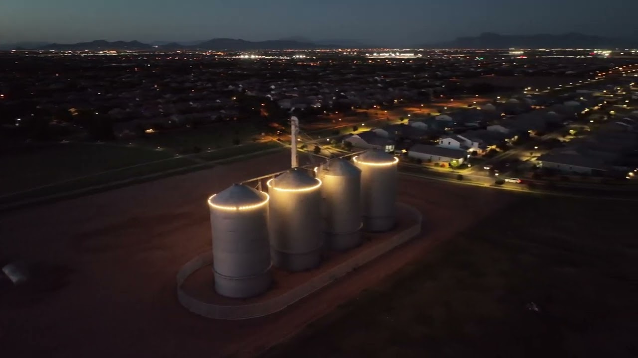 Gilbert Arizona 4 Silos Sunset - Eye In The Sky Films - YouTube