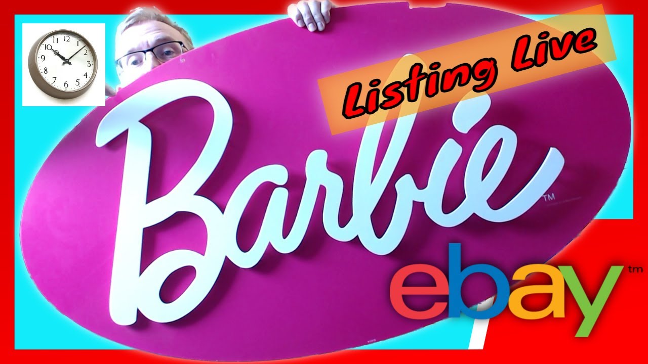 Rare Barbie / Toy r Us Sign - Listing on ebay Live - YouTube