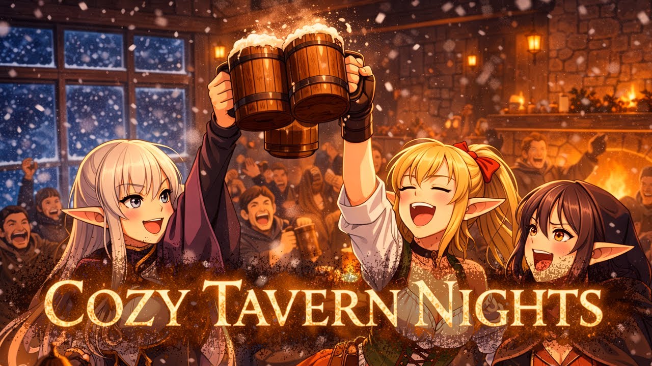 Clinking Mugs Against the Blizzard — Lively Winter Tavern Nights ...
