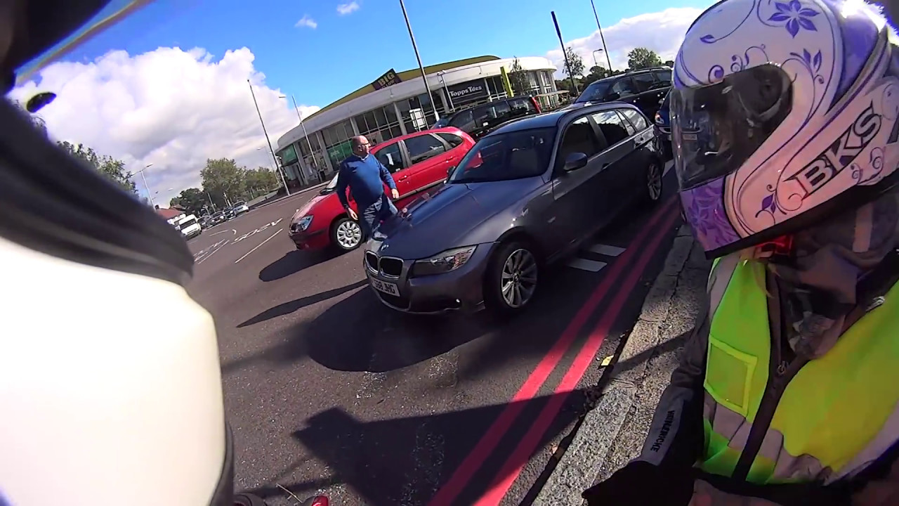 Rear-ended on a Motorcycle, police drive past!! - YouTube