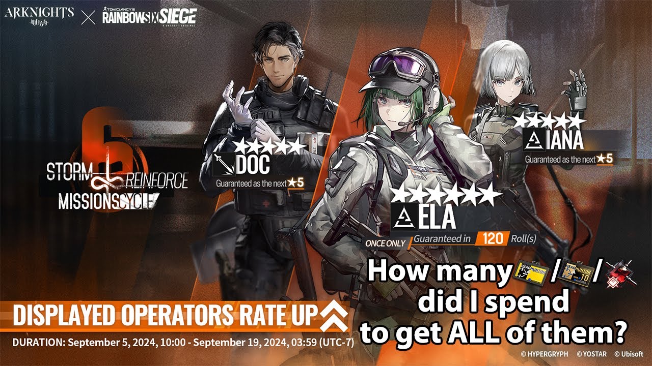 [Arknights x Rainbow Six Siege] Storm, Reinforce, Missions Cycle (Ela ...