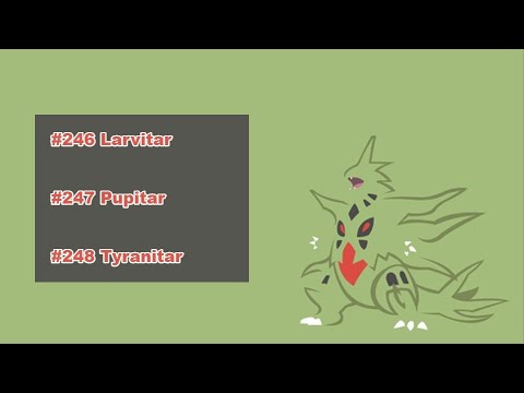 Pokémon Cries Evolution - Larvitar | Pupitar | Tyranitar (Mega) - YouTube