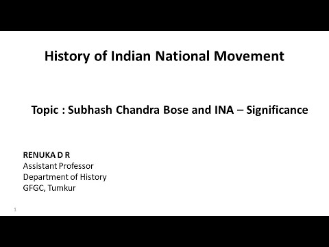 Subhash Chandra Bose and INA - Session 42 - YouTube