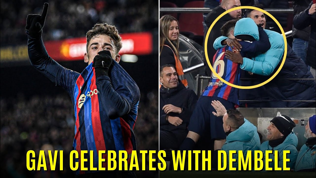 WOW! Gavi Celebrates His Goal With Dembele | Barcelona vs Sevilla 3-0 ...