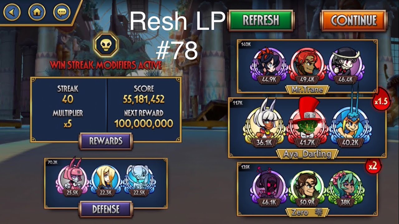 Resh LP #78: Sun Of A Beach Streak Record - Skullgirls Mobile - YouTube