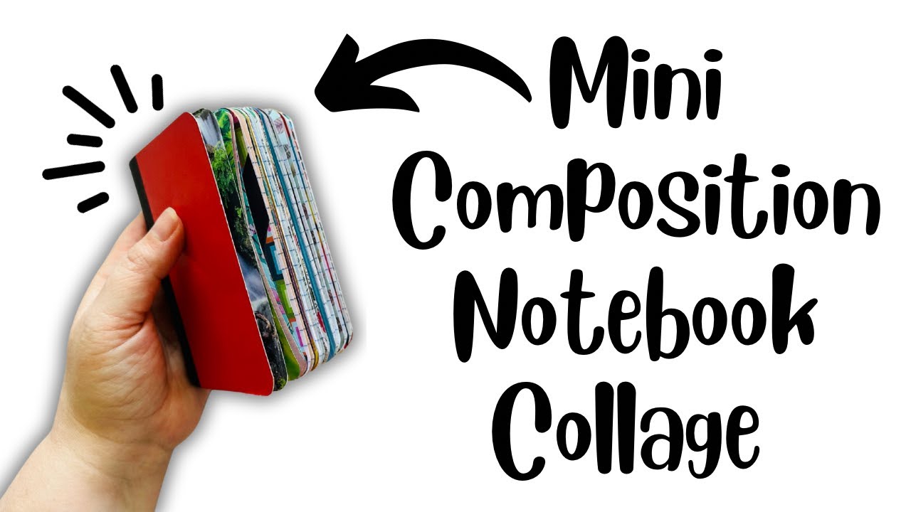 Magazine Collage | MINI Composition Notebook Glue Book - YouTube