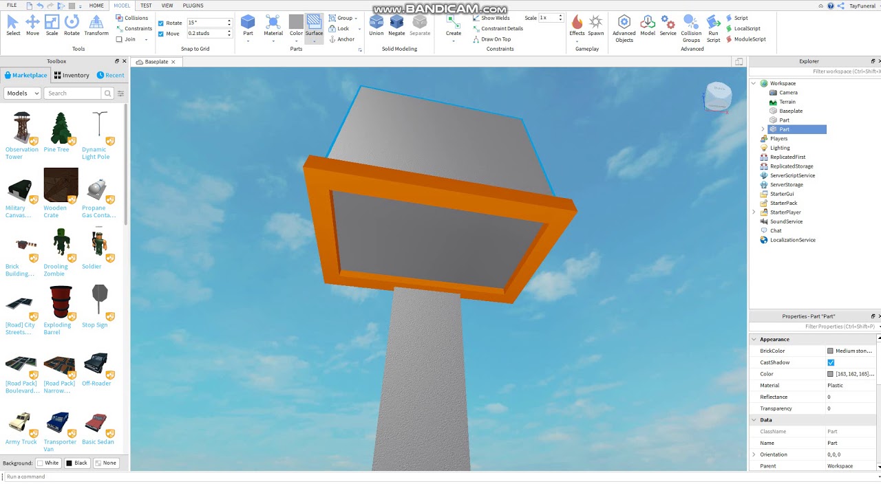 How to make a Windmill in roblox studio - YouTube