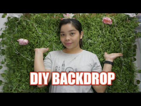 DIY BACKDROP using ARTIFICIAL GRASS AND CARDBOARD - YouTube