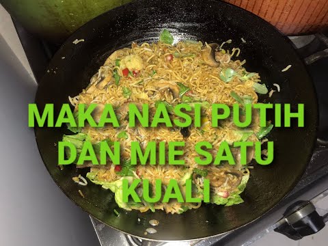 ASMR NENG SAFA MARWAH MAKAN NASI PUTIH DAN MIE SE KUALI