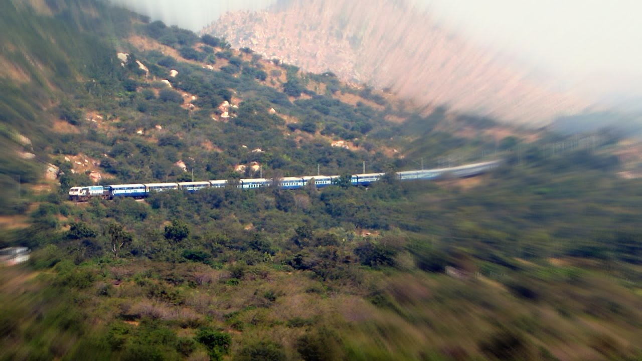 SCENIC View of Prasanthi Express through the Ghats - Indian Railways ...