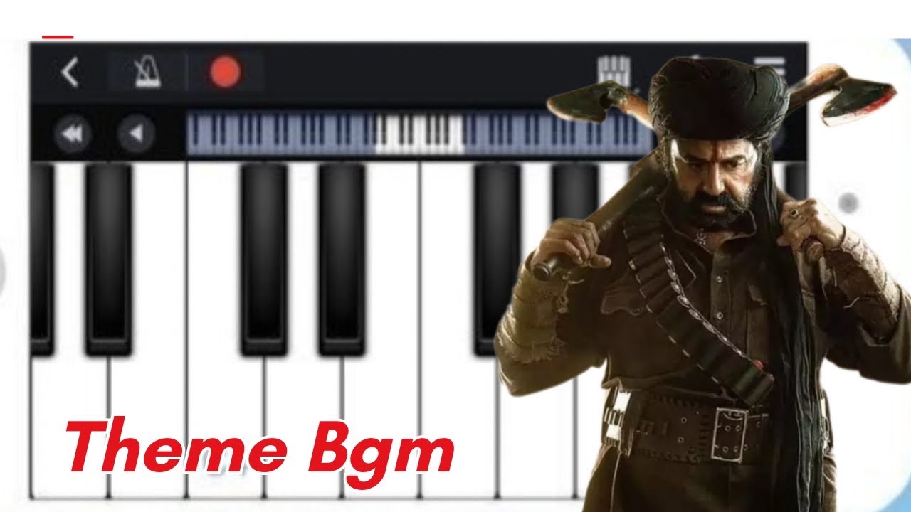 Daaku Maharaaj Mass Theme Bgm | Easy Piano Tutorial | Thaman S - YouTube