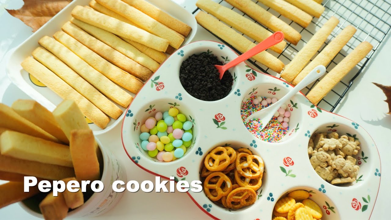 예쁘고 맛있는 빼빼로 만들기 how to make Pepero cookies - YouTube