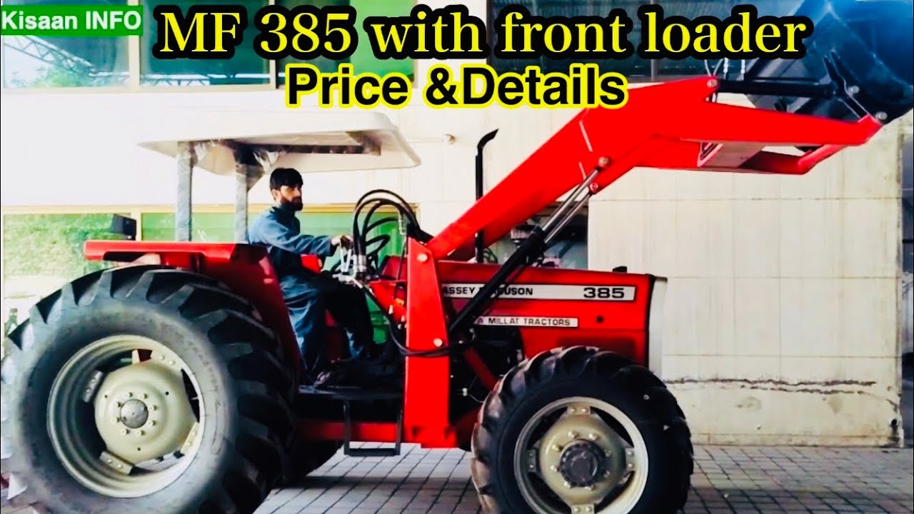MF 385 with front loader information |price and details - YouTube