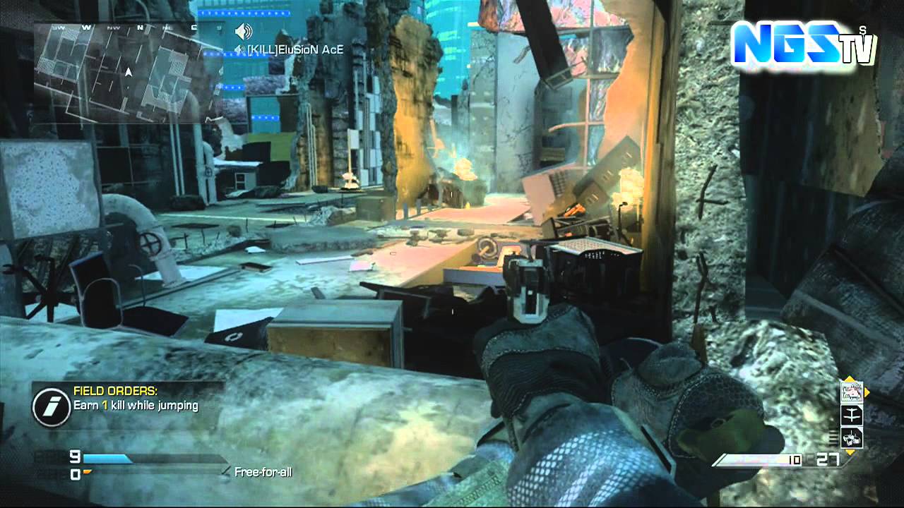 CoD GHOSTS: Free Fall | Michael Myers "I am Blind!" - YouTube
