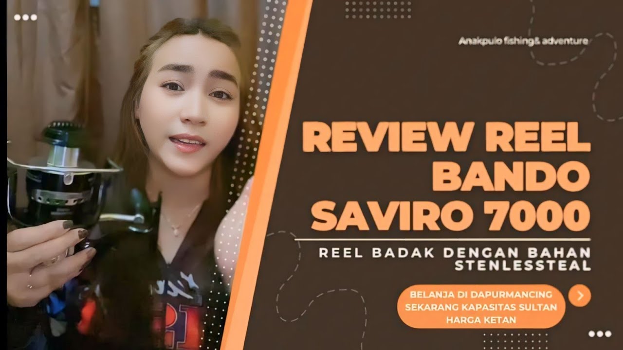 " REEL SULTAN HARGA KETAN" || REVIEW REEL PANCING BANDO SAVIRO 7000 - YouTube
