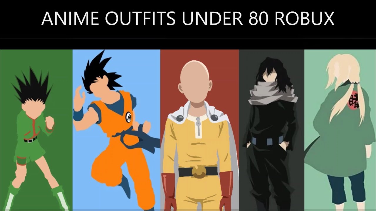 Anime outfits under 80 Robux [ROBLOX] - YouTube