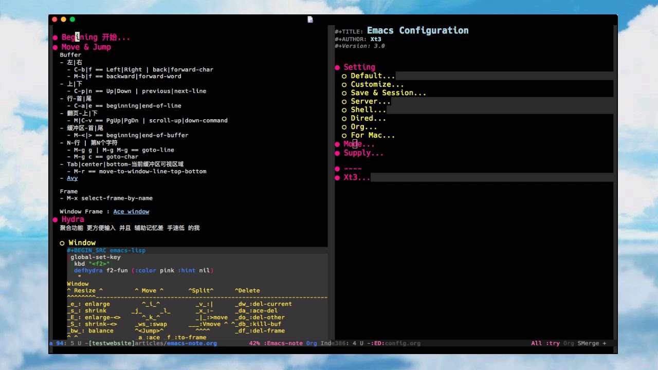 Emacs 简介 - 学习思路 - YouTube