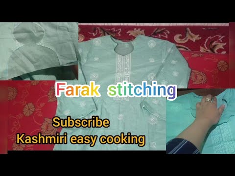 very easy farak stitching|| in Kashmiri language - YouTube