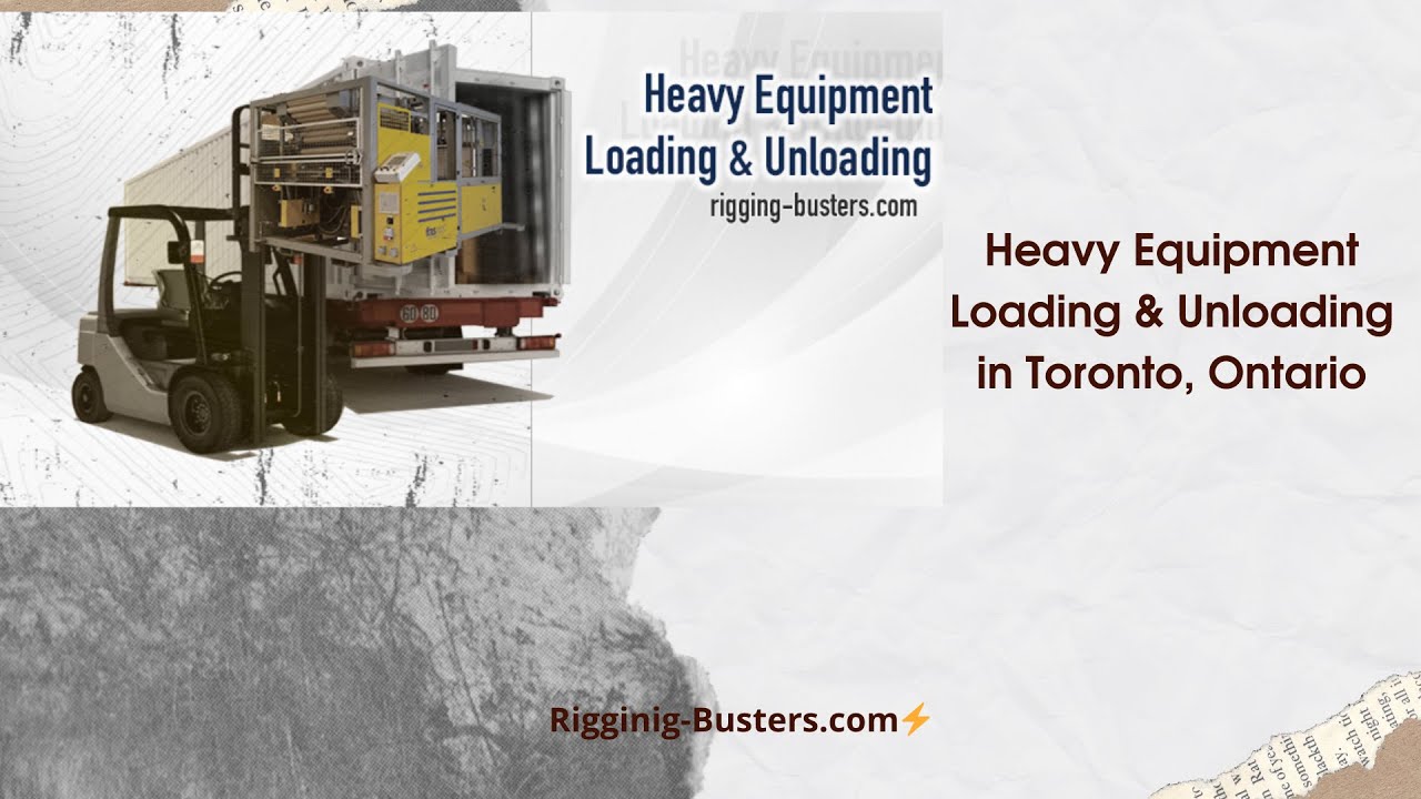 Heavy Equipment Loading & Unloading in Toronto, Ontario,Canada 🇨🇦 - YouTube