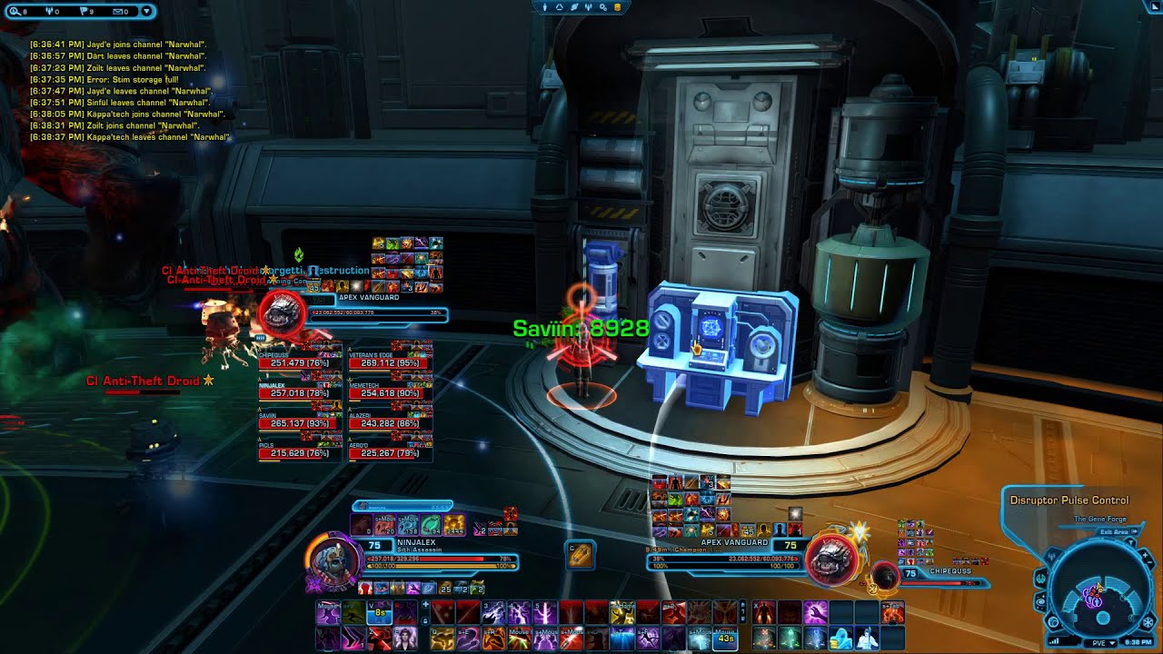 SWTOR | Apex Vanguard | Master mode 8man | World First | Assassin Tank ...